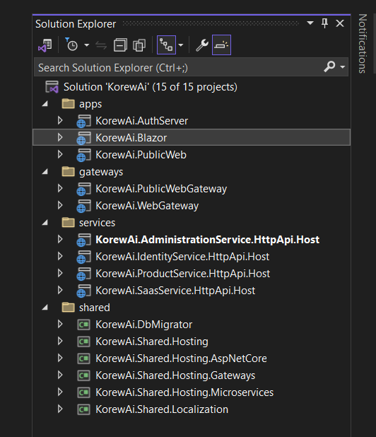 ABP Studio : Open and Run Existing Microservice template Solution #6441 | Support | ABP.IO