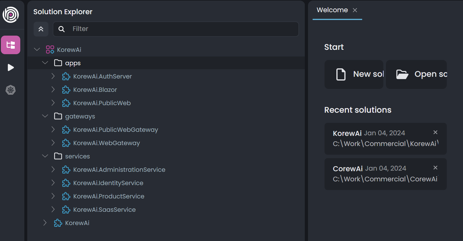 ABP Studio : Open and Run Existing Microservice template Solution #6441 | Support | ABP.IO